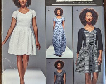 Uncut Simplicity Sewing Pattern #3739 for Misses' Dresses in 3 Lengths ...