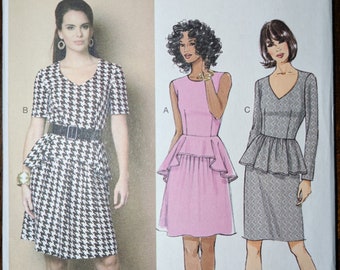 Uncut Butterick Sewing Pattern #6784 for Misses' Dress With Sleeve and ...