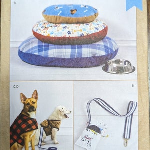 Uncut Kwik Sew Sewing Pattern #K4285 for Dog Beds, Leash With Case ...