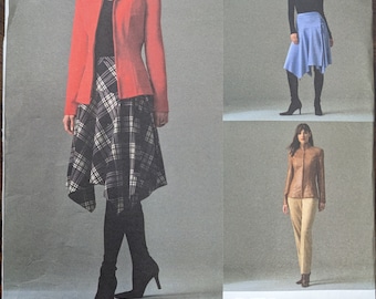 Uncut Vogue Sewing Pattern V2833 for Misses Plus Size Jacket and Skirt. Sizes 18-22. - Etsy