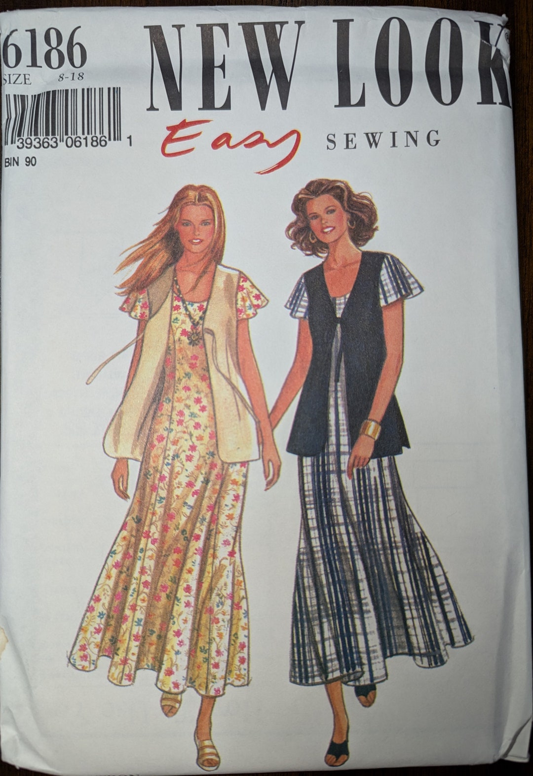 Uncut New Look Sewing Pattern #6186 for Misses and Misses' Plus Size ...