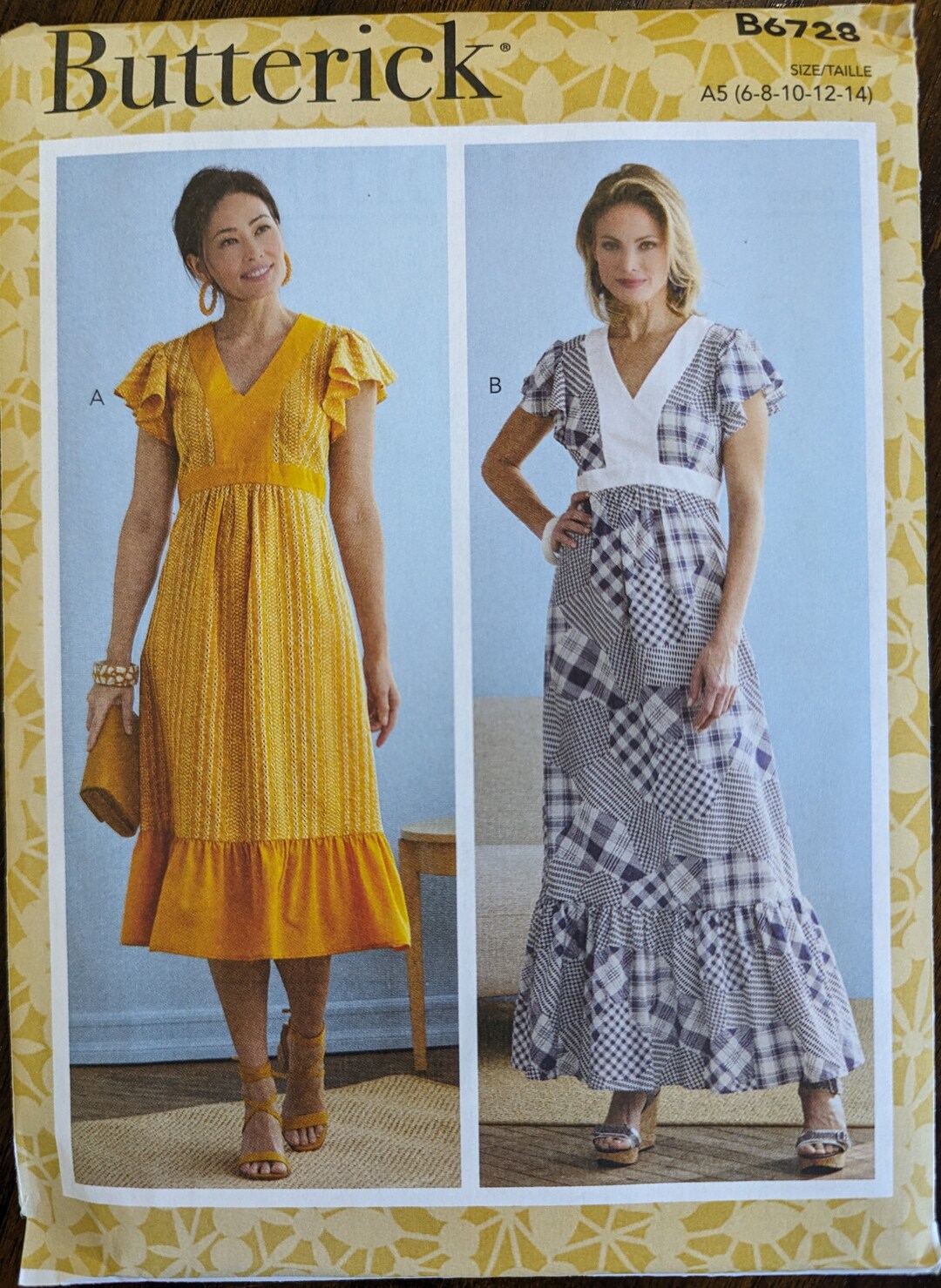 Uncut Butterick Sewing Pattern #B6728 for Misses and Misses' Plus Size ...