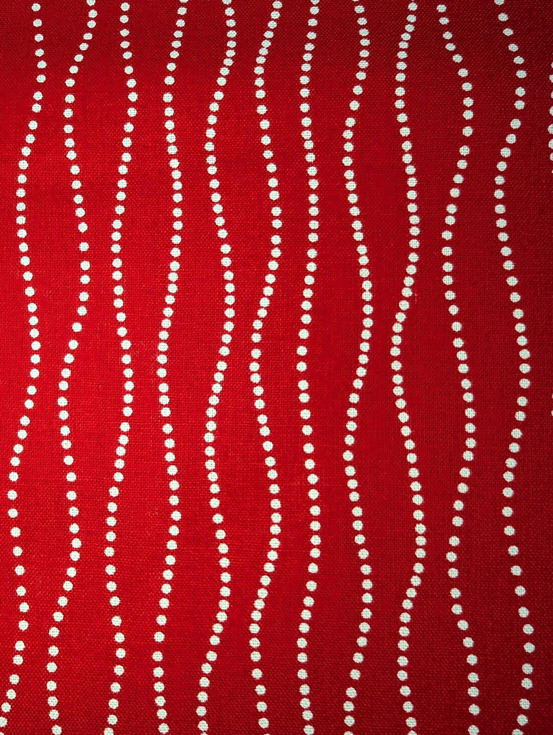 100% Cotton Fabric by the Yard. "tracks" in Poppy Red Print Fabric. 44 ...