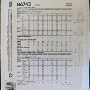 Uncut Butterick Sewing Pattern #B6743 for Misses' Plus Size Skirt ...