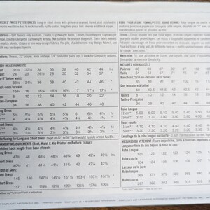 Uncut Simplicity Sewing Pattern #9127 for Misses' Dress With Length ...