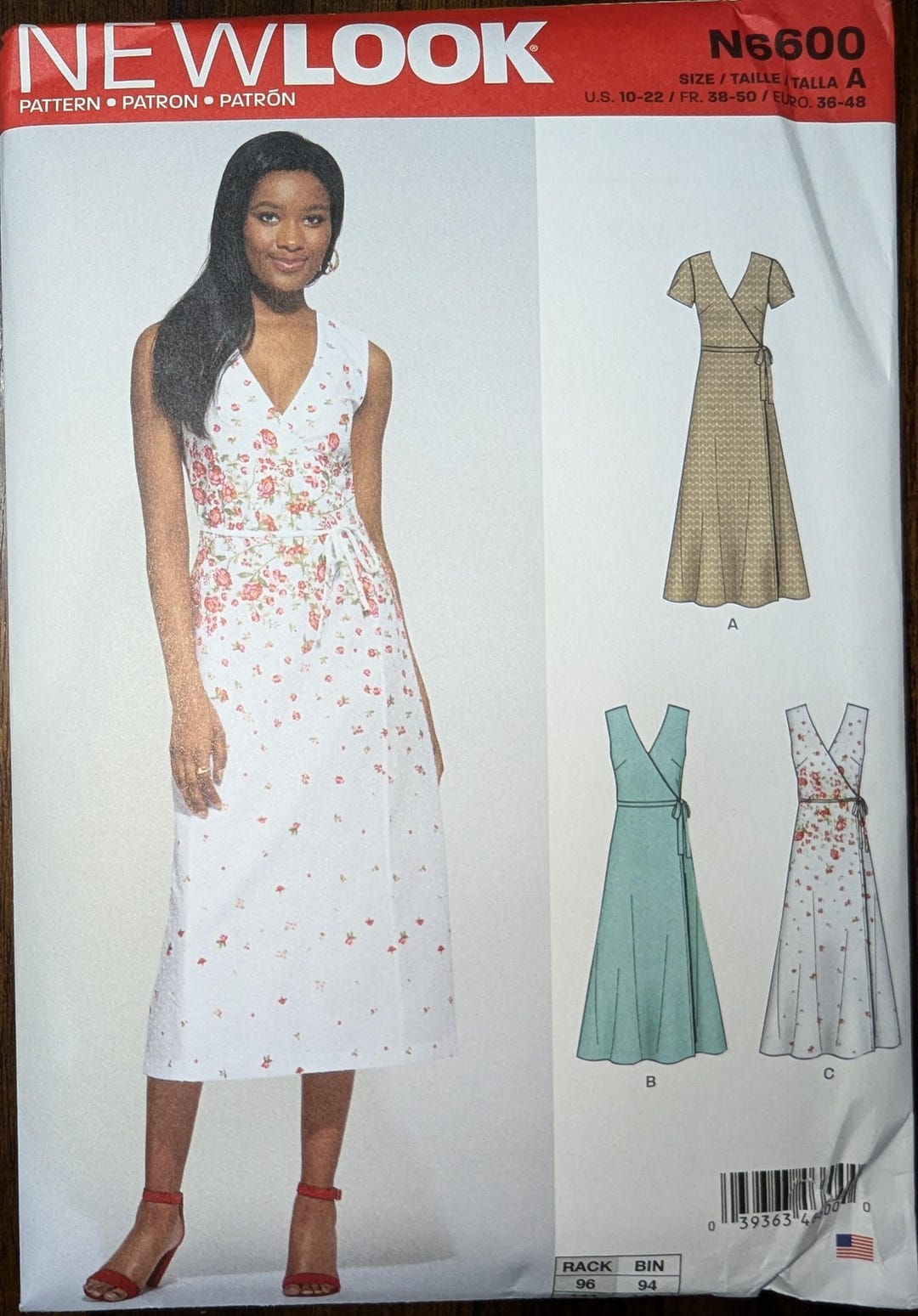 Uncut New Look Sewing Pattern #N6600 for Misses and Misses Plus Size ...