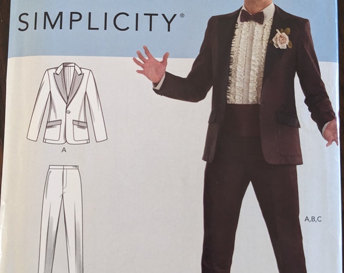Uncut Simplicity Sewing Pattern #R10650 for Mens' and Mens' Plus Size ...