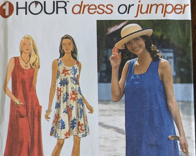 Uncut Simplicity Sewing Pattern #9615 for Misses' Dress or Jumper ...