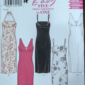 Uncut New Look Sewing Pattern 6146 for Misses' Dress With Variations ...