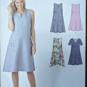 Uncut New Look Sewing Pattern #6340 for Misses and Misses' Plus Size ...