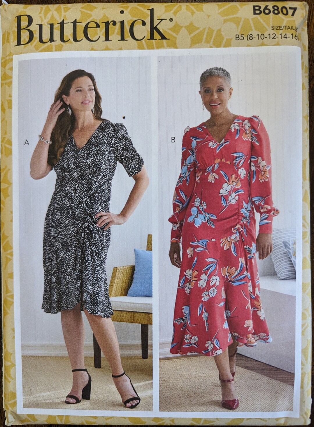 Uncut Butterick Sewing Pattern #B6807 for Misses and Misses' Plus Size ...