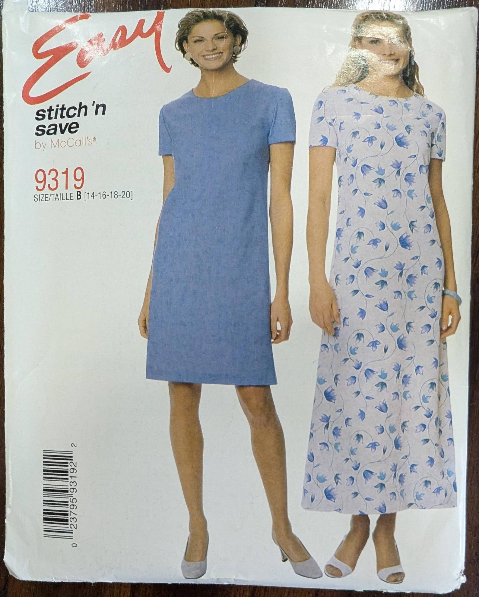 Uncut Stitch 'n Save Sewing Pattern #9319 for Misses and Misses' Plus ...