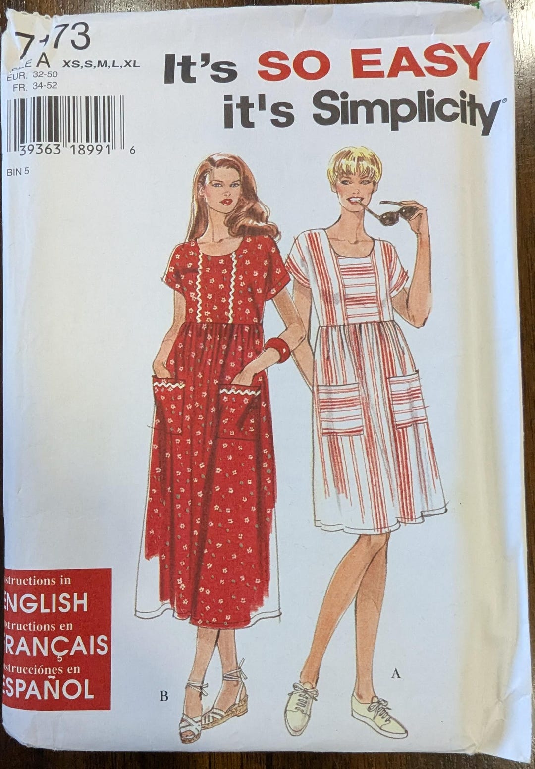 Uncut Simplicity Sewing Pattern #7173 for Misses and Misses' Plus Size ...