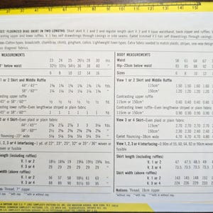 Uncut Simplicity Sewing Pattern #5851 for Misses' Flounced Bias Skirt ...