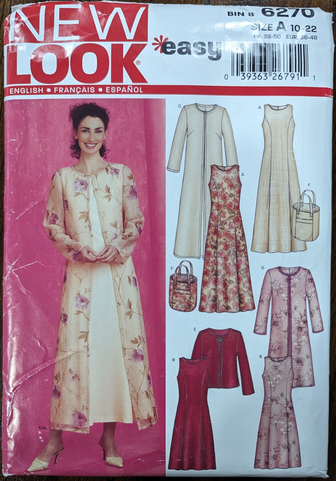 Uncut New Look Sewing Pattern #6270 for Misses and Misses' Plus Size ...