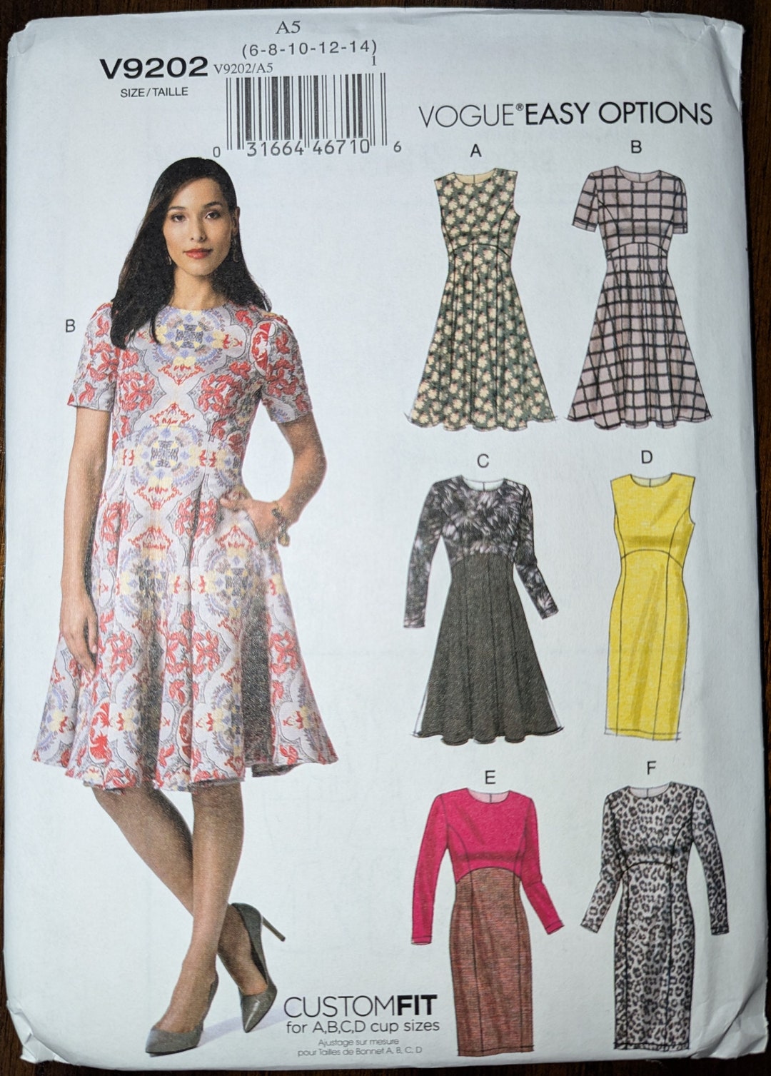 Uncut Vogue Sewing Pattern #V9202 for Misses' and Misses' Plus Size ...