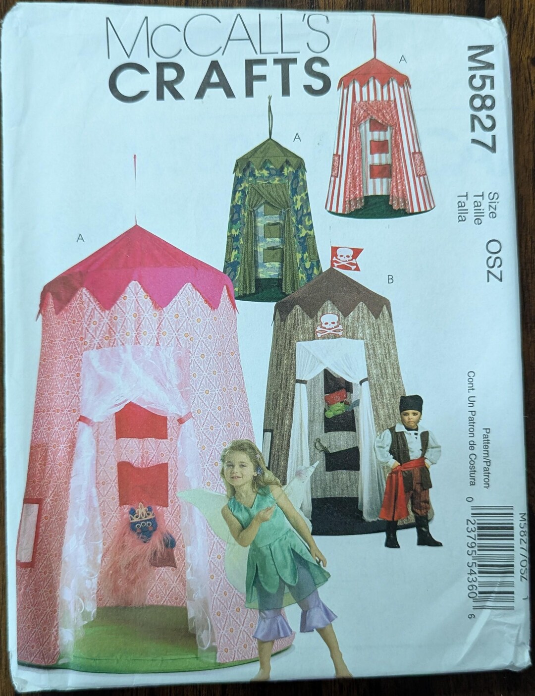 Uncut Mccall's Crafts Sewing Pattern #M5827 for Play Canopy. One Size ...