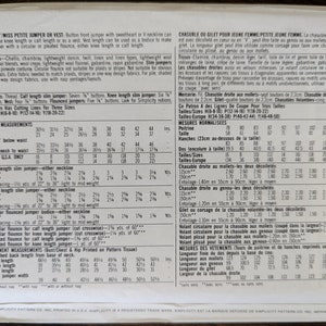 Uncut Simplicity Sewing Pattern #8544 for Misses' Jumper or Vest With ...