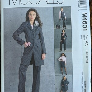 Uncut Mccall's Sewing Pattern #M4601 for Misses' Lined Jacket, Lined ...