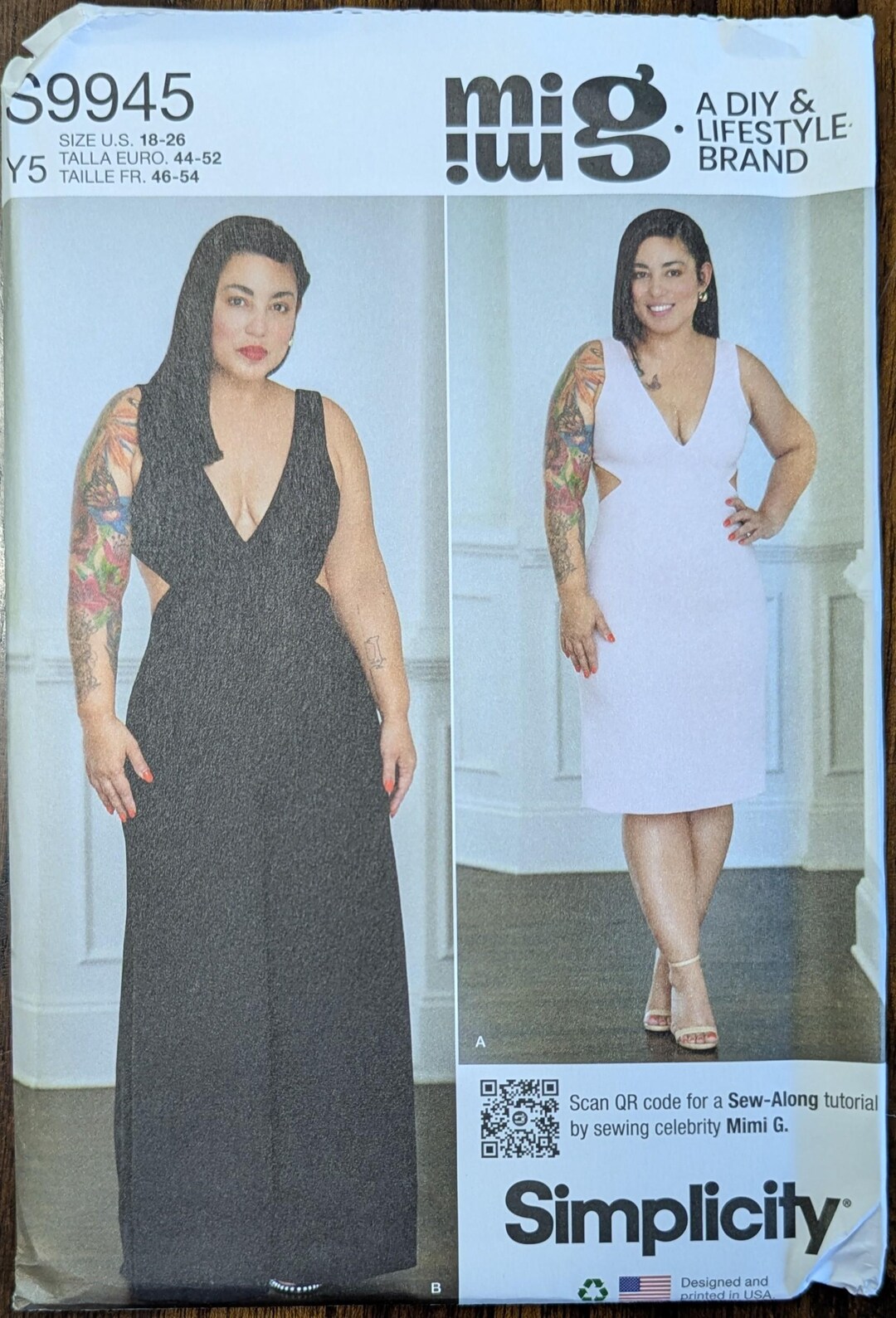 Uncut Simplicity Mimi G Sewing Pattern #S9945 for Misses' Plus Size ...