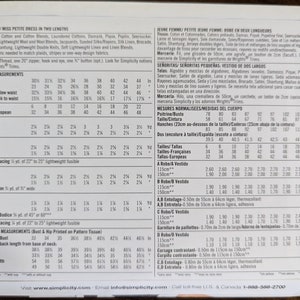 Uncut Simplicity Sewing Pattern #3833 for 1960s Retro Misses' Dress in ...