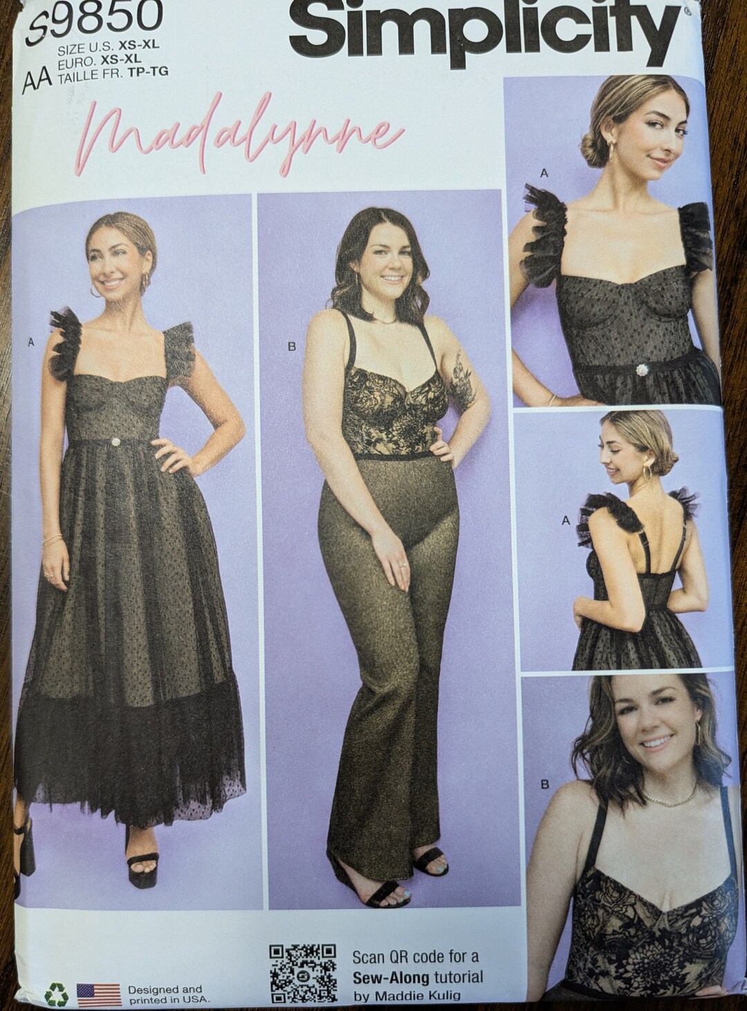 Uncut Simplicity Sewing Pattern #S9850 for Misses' Dress and Jumpsuit ...