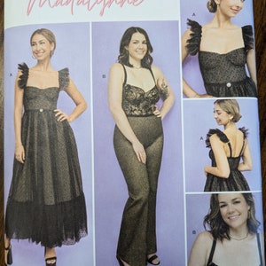 Uncut Simplicity Sewing Pattern S9850 for Misses' Dress and Jumpsuit ...