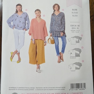 Uncut Burda Sewing Pattern #6266 for Misses and Misses' Plus Size ...