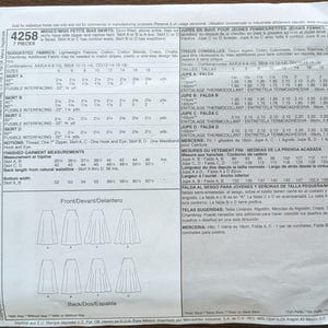 Uncut Mccall's Sewing Pattern #4258 for Misses and Misses' Plus Size ...