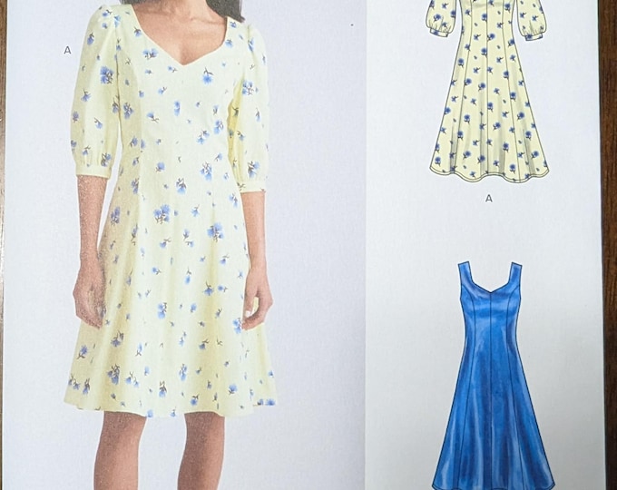Uncut New Look Sewing Pattern #6640 for Women's Dress With Length ...