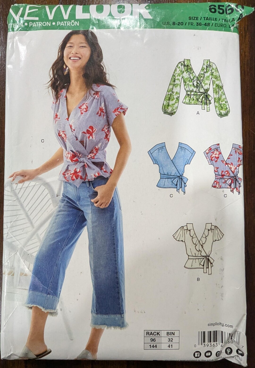 Uncut New Look Sewing Pattern #6560 for Misses and Misses' Plus Size ...