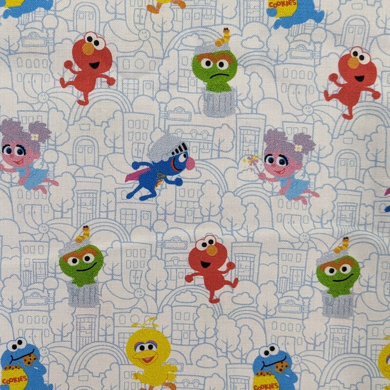 Sesame Street Fabric - Etsy