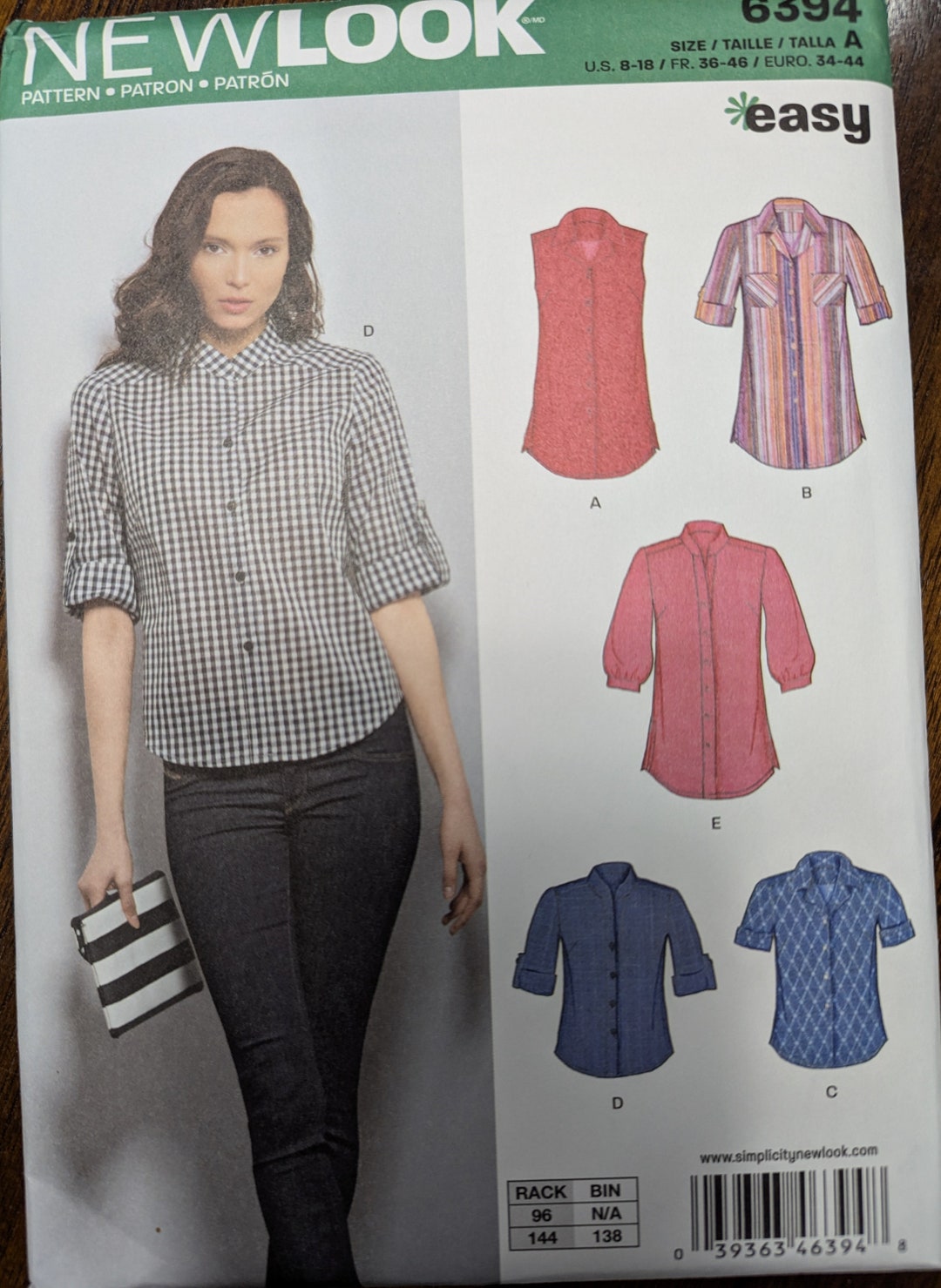 Uncut New Look Sewing Pattern #6394 for Misses and Misses' Plus Size ...