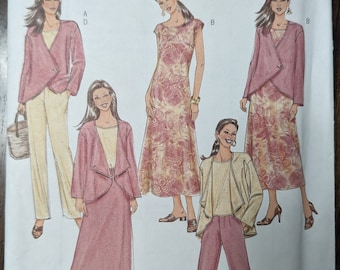 Uncut Butterick Sewing Pattern #B4187 for Misses' Petite Dress and ...