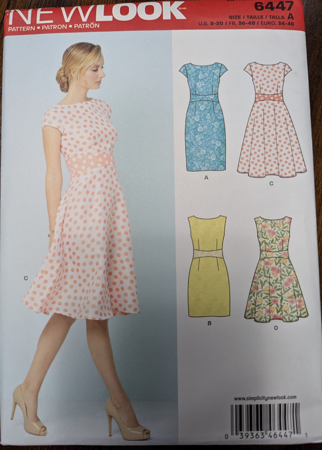 Uncut New Look Sewing Pattern #6447 for Misses and Misses' Plus Size ...