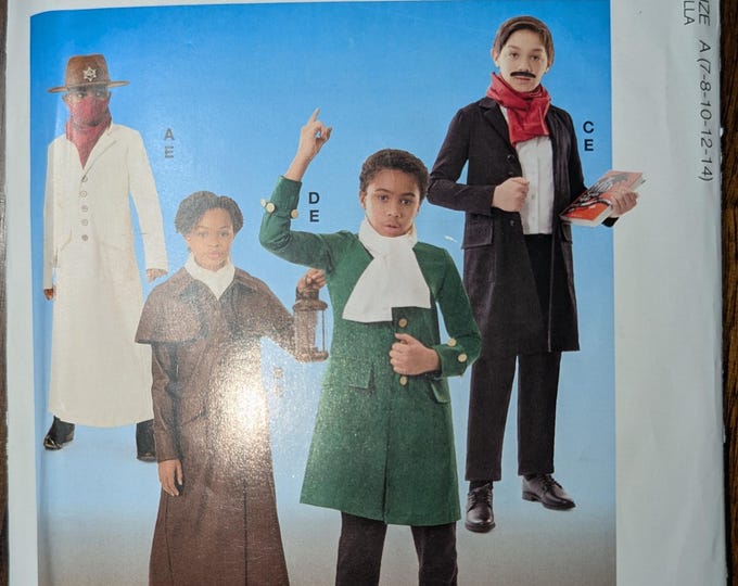 Uncut Mccall's Sewing Pattern #R11199 for Boys and Girls' Costume Coats ...