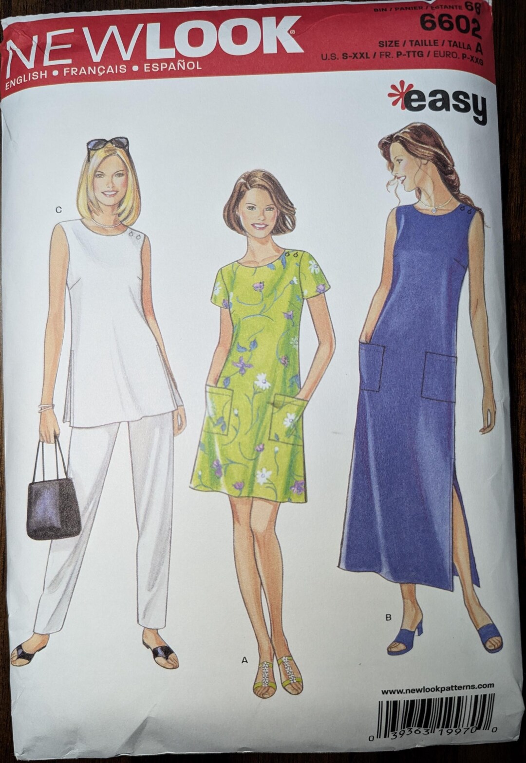 Uncut New Look Sewing Pattern #6602 for Misses and Misses' Plus Size ...