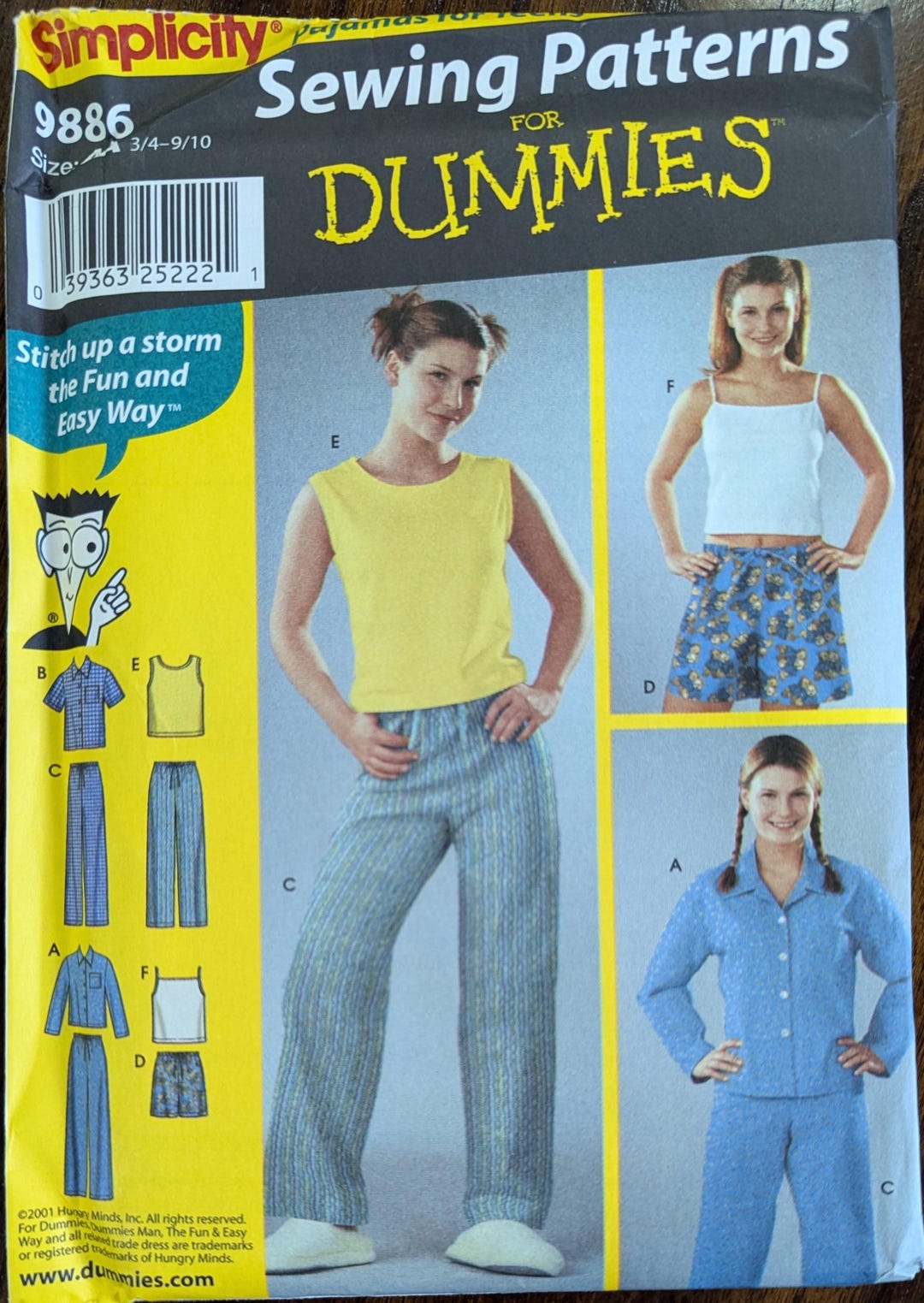 Uncut Simplicity Sewing Pattern #9886 for Teens'/juniors' Pajamas ...