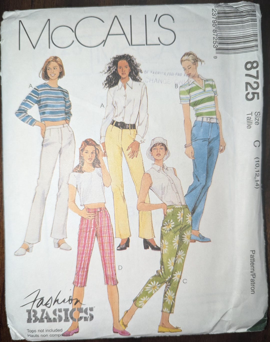 Uncut Mccall's Sewing Pattern #8725 for Misses' Pants in 3 Lengths ...