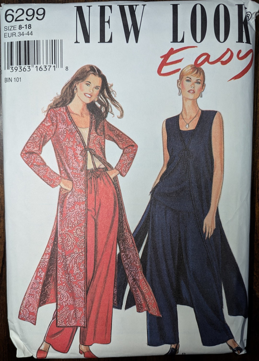 Uncut New Look Sewing Pattern #6299 for Misses' and Misses' Plus Size ...