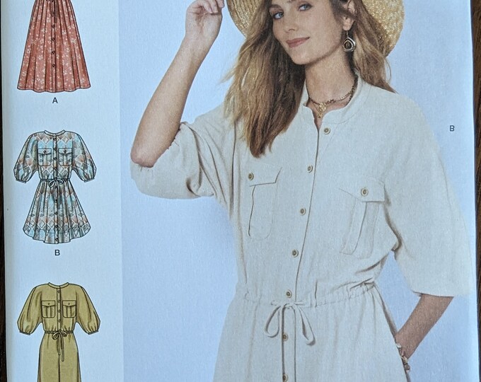 Uncut Simplicity Sewing Pattern #3739 for Misses' Dresses in 3 Lengths ...