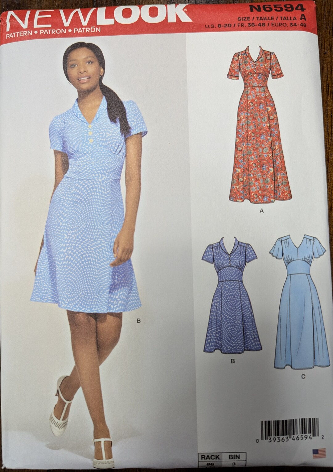 Uncut New Look Sewing Pattern #N6594 for Misses and Misses' Plus Size ...