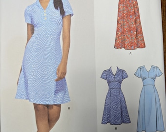 Uncut New Look Sewing Pattern 6287 for Misses' Dresses. Sizes 6-16. - Etsy