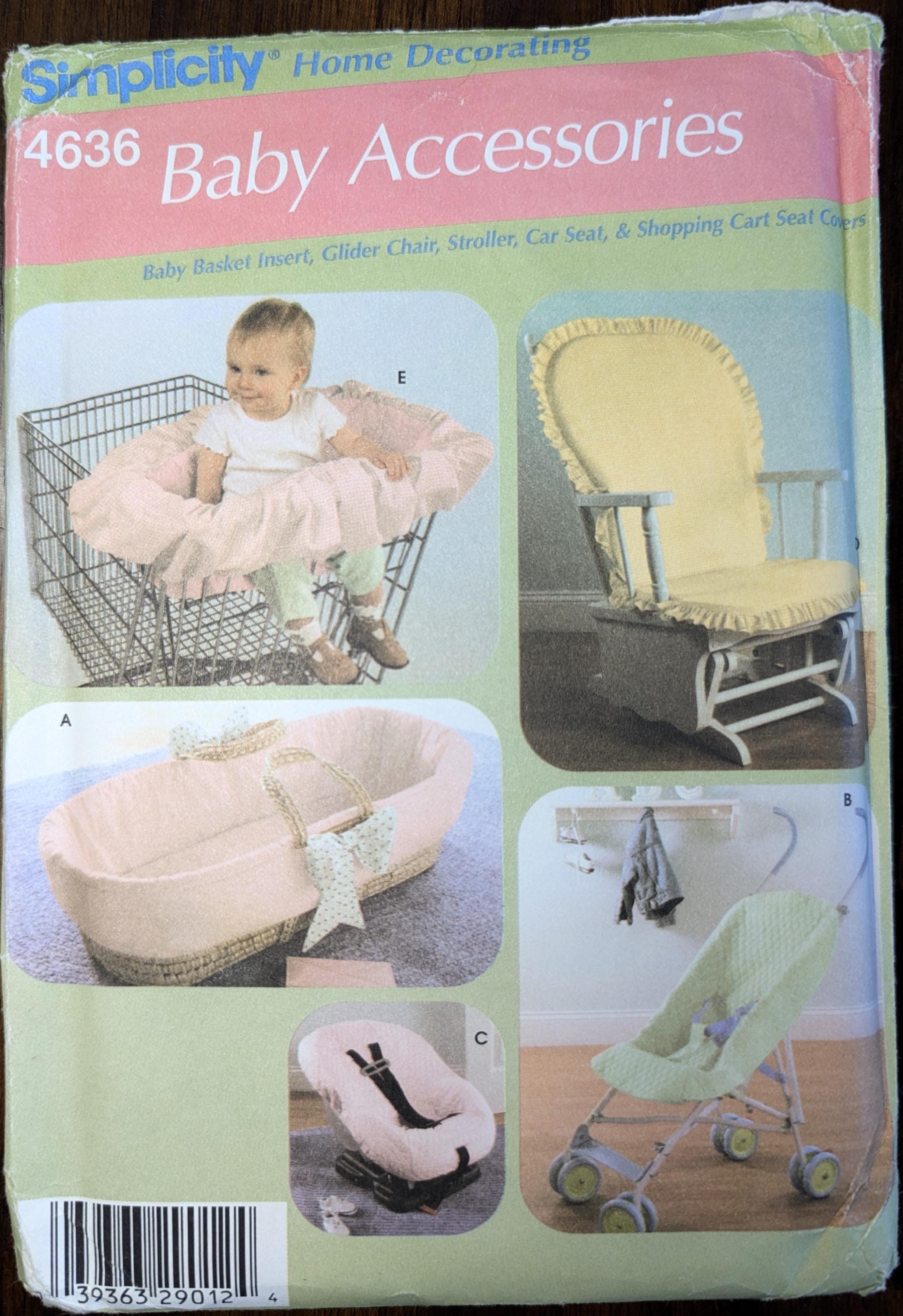 Uncut Simplicity Sewing Pattern #4636 for Baby Accessories: Basket ...