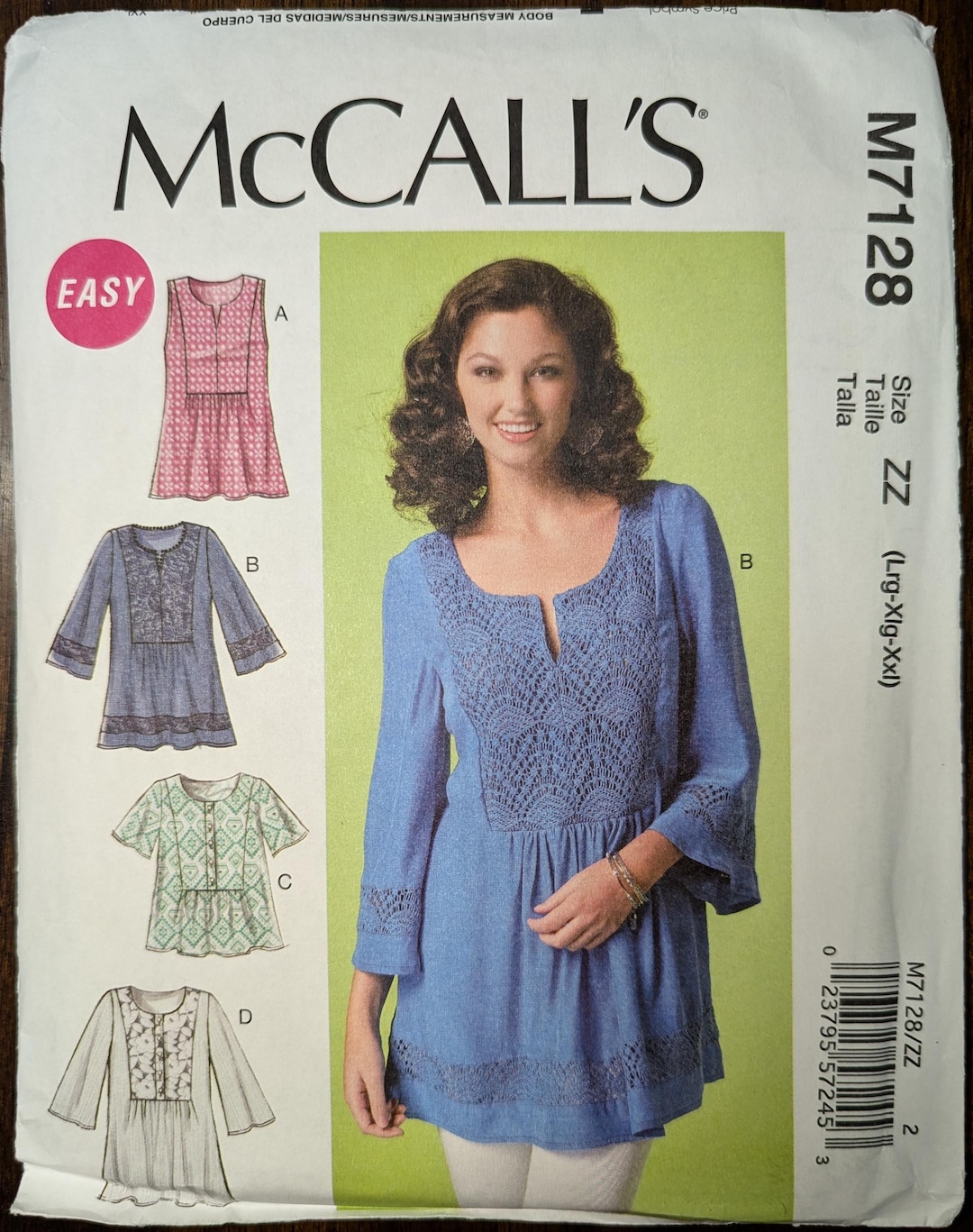Uncut Mccall's Sewing Pattern #M7128 for Misses and Misses' Plus Size ...