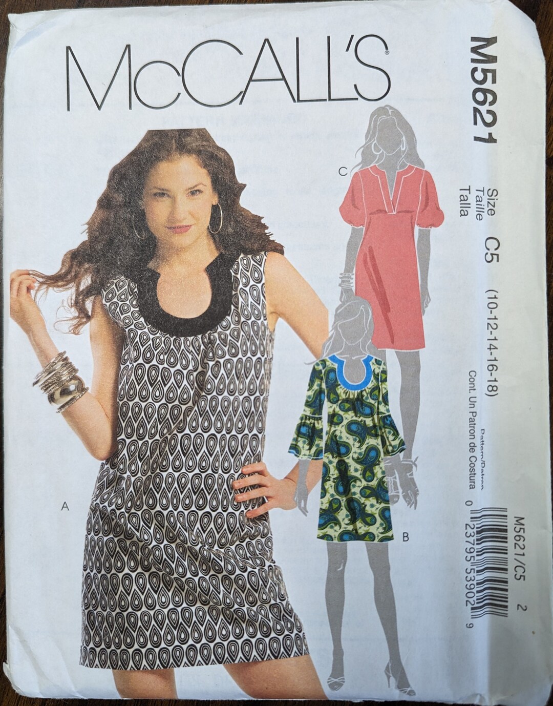 Uncut Mccall's Sewing Pattern #M5621 for Misses and Misses Plus Size ...