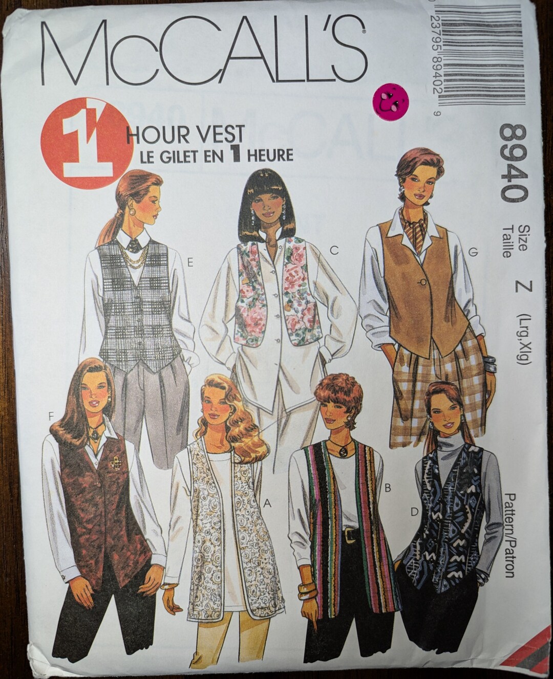 Uncut Mccall's Sewing Pattern #8940 for Misses and Misses' Plus Size ...