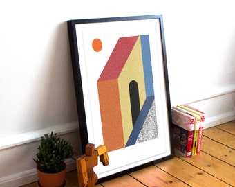 Simple Building Art - Etsy