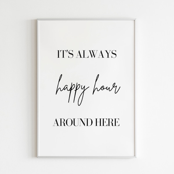 Happy Hour Art - Etsy