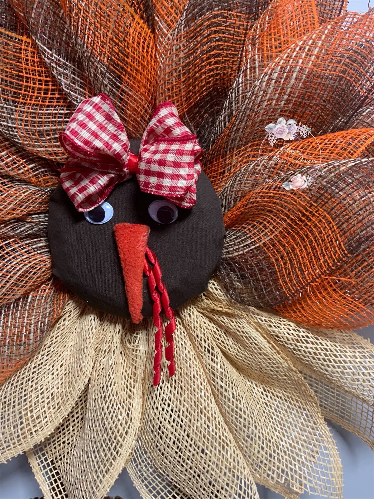 Thanksgiving Door Decor, Turkey Door Decor, Autumn Wreath for Doors ...